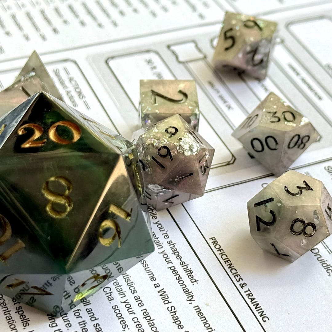 Resin Dice Sets - Roll 4 Shenanigans